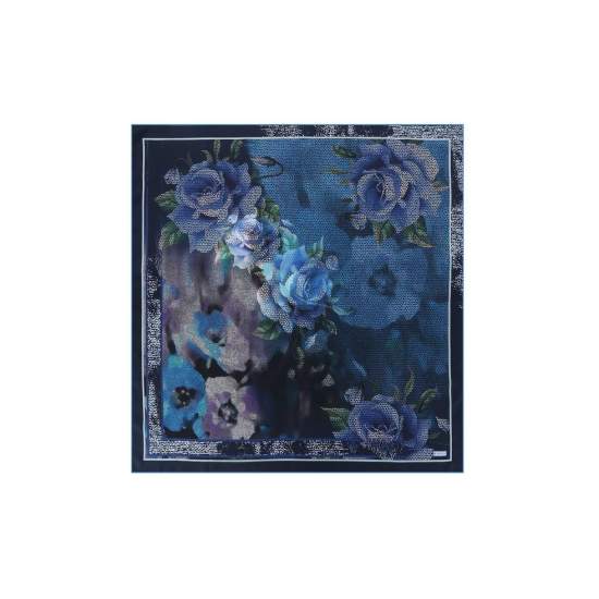 VAKKO FLORAL PATTERNED SILK SCARF