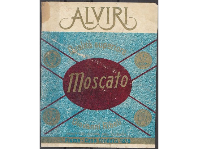 Etiketa za vino - Alviri Moscato Fiume