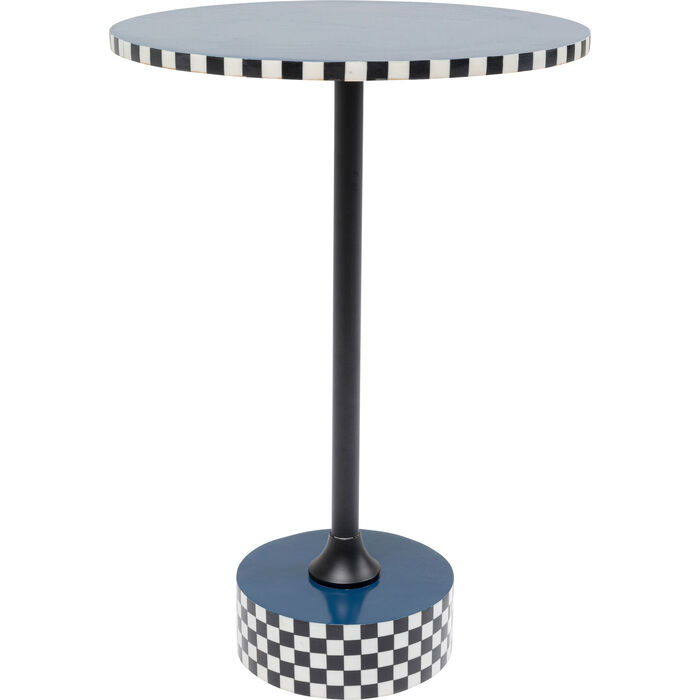 Side Table Domero Race Blue Ø40cm