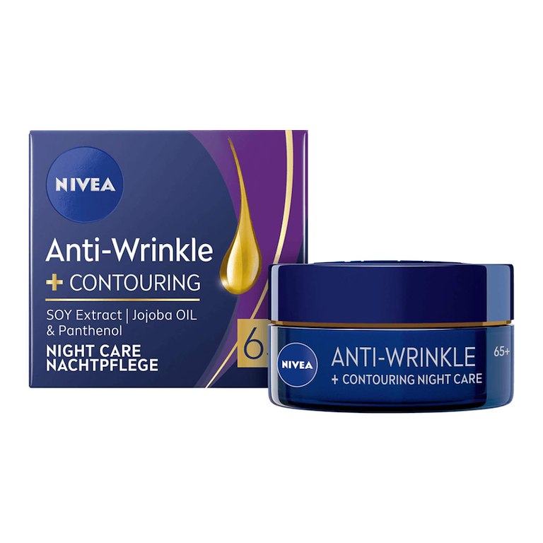 Nivea krema noćna nfc anti wrinkle cont.65+ 50ml nivea