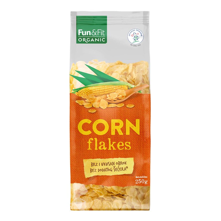Fun&Fit corn flakes org 250g fun&fit