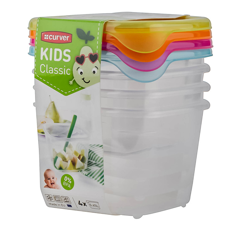 Curver Kids Classic set posuda 4x0,45l