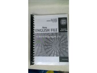 Knjiga: New English file, Elementari, 2 knjige, ok