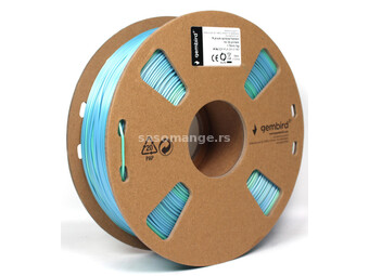 3DP-PLA-SK-01-BG PLA Svilenkasti duga Filament za 3D stampac 1.75mm, kotur 1KG blue/green