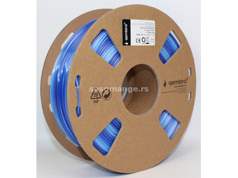 3DP-PLA-SK-01-ICE PLA Svilenkasti led Filament za 3D stampac 1.75mm, kotur 1KG Ice blue + dark blue