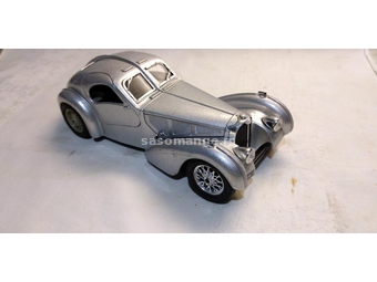 Burago Bugatti Atlantic 1936 silver 1:24,ocuvan