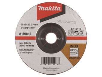 Brusni disk sa presovanim centrom Makita A-80846