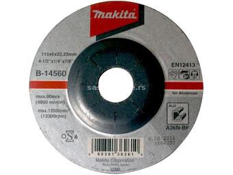 Brusni disk sa presovanim centrom Makita B-14576