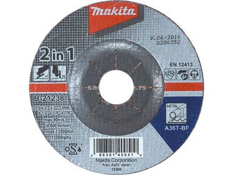 2 u 1 brusni disk za metal Makita B-21222