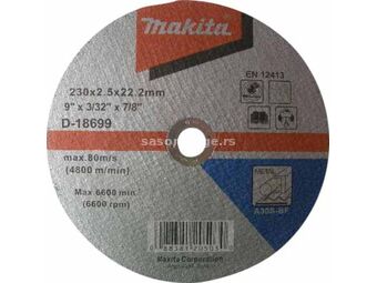 Brusni disk sa presovanim centrom Makita D-18699