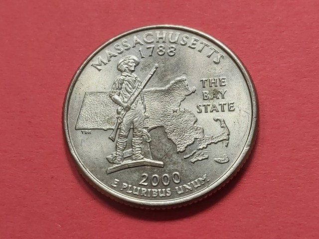 USA  - quarter dollar 2000 god P Massachusetts