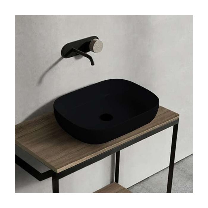 Lavabo MANILA Crni mat 50x40cm