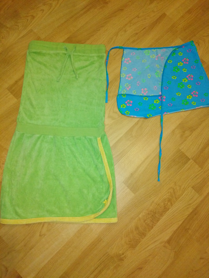 Frotir-peškir haljinica i suknjica za plažu, 4g+