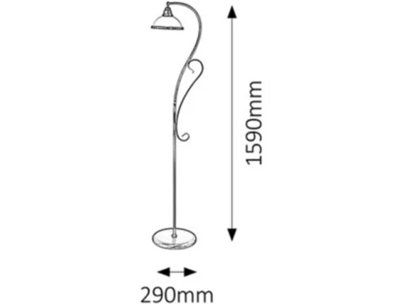 Rabalux Podna lampa E27 1x60W Elisett