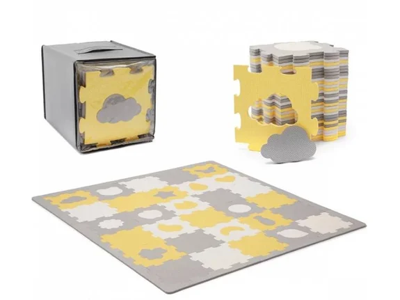 Kinderkraft Podloga za igru Luno Shapes Yellow