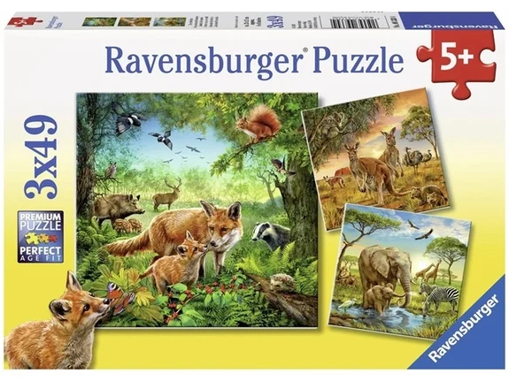 Ravensburger puzzle (slagalice) - Životinje u divljini RA09330