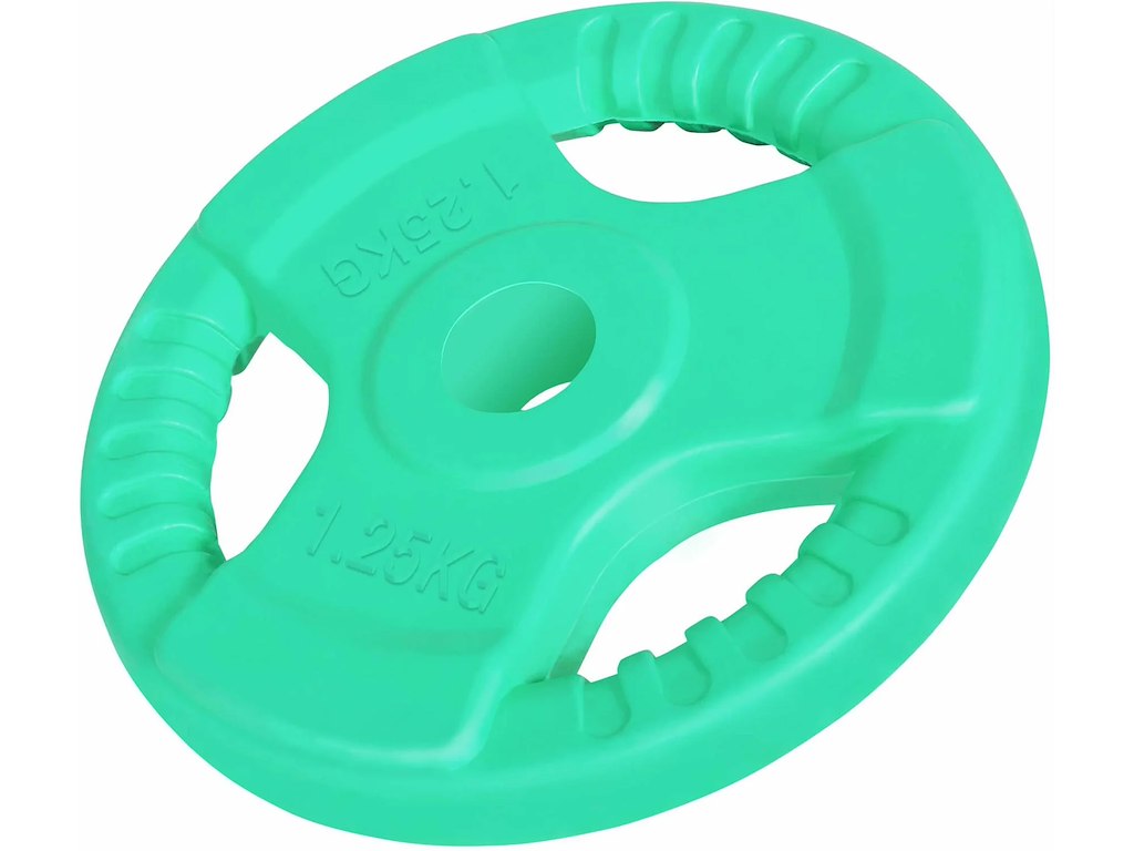 Teg idealan za trening sa bučicama i šipkama po vašem izboru
GORILLA SPORTS Gumirani teg (1,25 kg / Svetlozeleni)
Teg idealan za trening sa bučicama i šipkama po vašem izboru