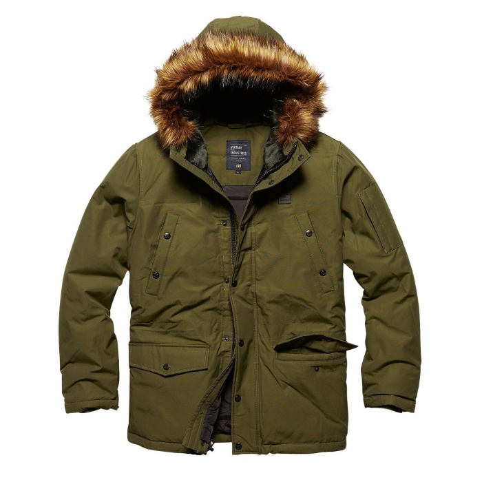 Parka Circle sa krznom Vintage Ind