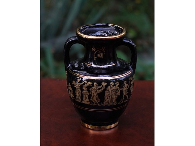 Grčka vaza sa antičkim motivima,pozlata