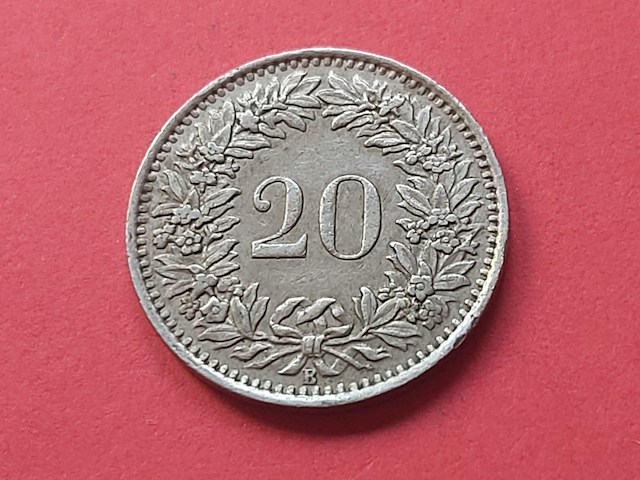 Švajcarska  - 20 rappen 1944 god