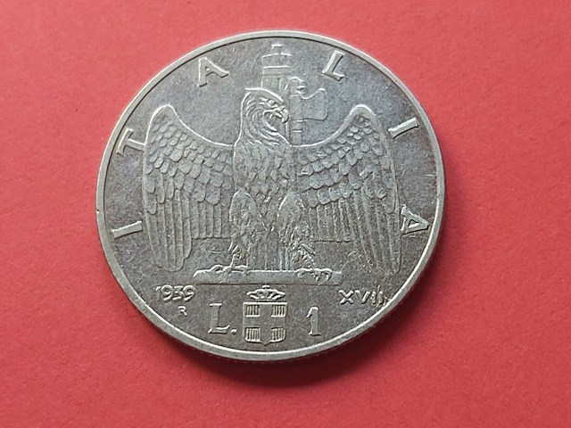 Italija  - 1 lira 1939 god - magnetic