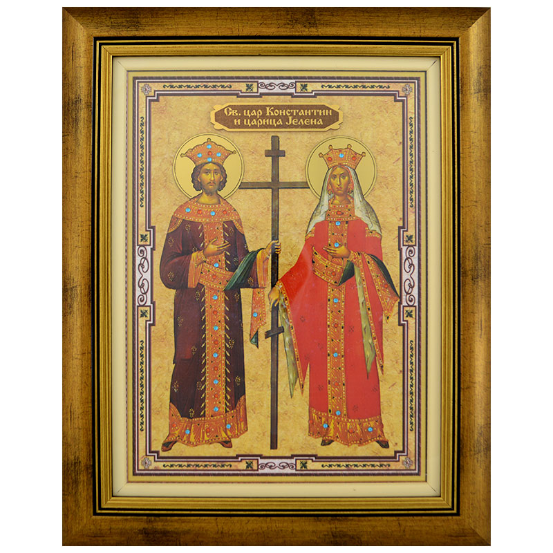 Sveti Car Kostantin i carica Jelena (39,5x31) cm