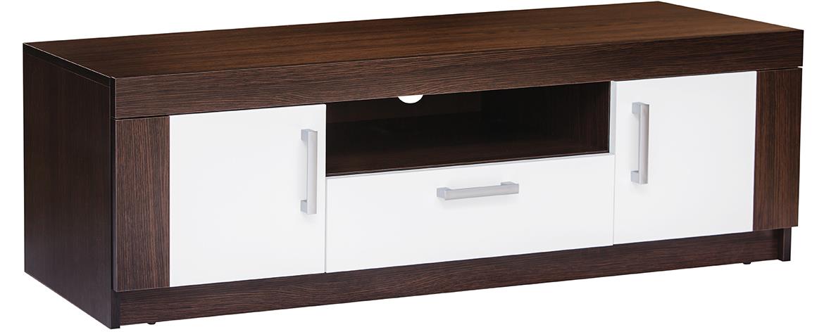 Livia TV komoda 2 vrata+1 fioka+1 otvor 138x42,5x45 wenge/bela