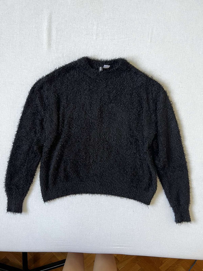 H&M džemper crni S