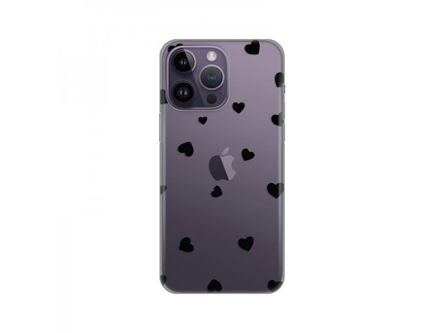 Maskica Silikonska Print Skin za iPhone 14 Pro Max 6.7 Hearts