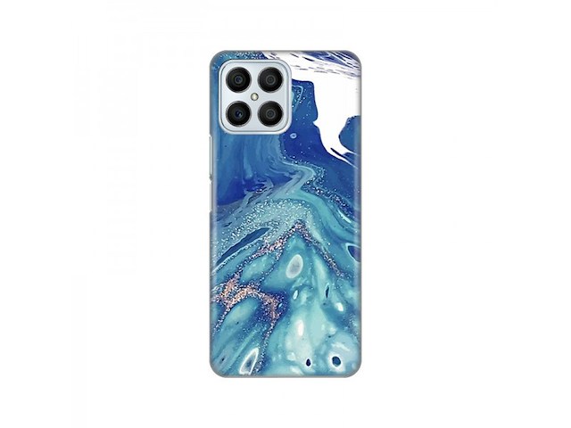 Maskica Silikonska Print za Honor X8 Blue Marble