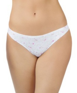 Naturana slip gacice od mikrofibera sa cveticima, model 94086