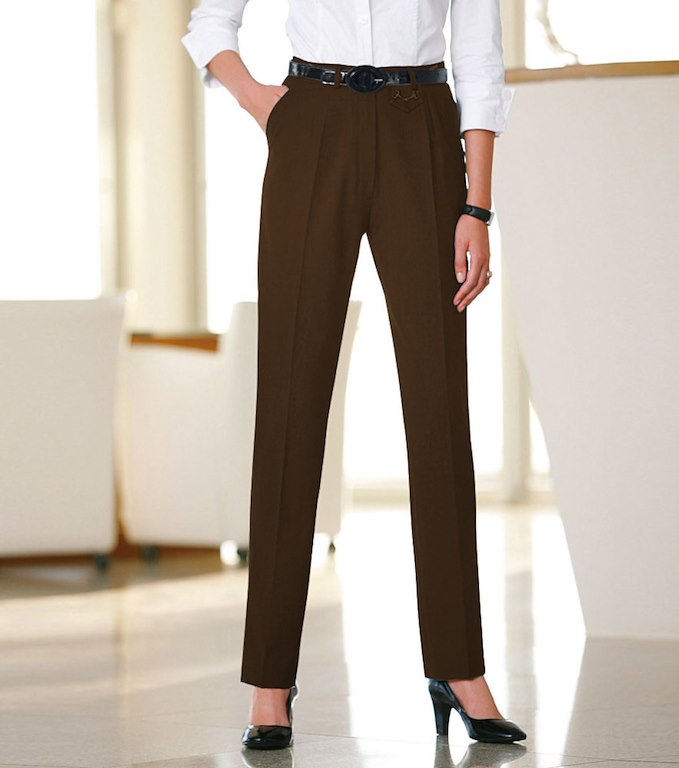 Elegantne pantalone na crtu sa elastinom, model 81000