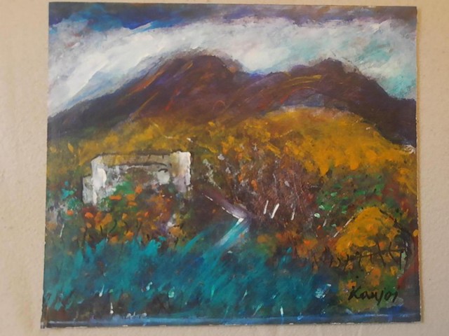 Kanjoš:, ulje 29x33 cm.