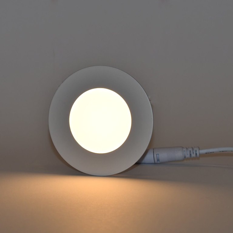 LED panel 3W ugradni okrugli – Toplo bela