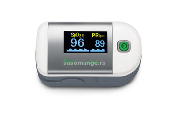 Medisana pulsni oksimetar PM100 meri saturaciju kiseonika u krvi i puls, prikaz rezultana na OLED...