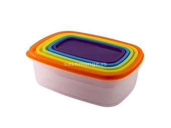 Set šest plastičnih posuda LT6030 Rainbow Lamart KUH00149