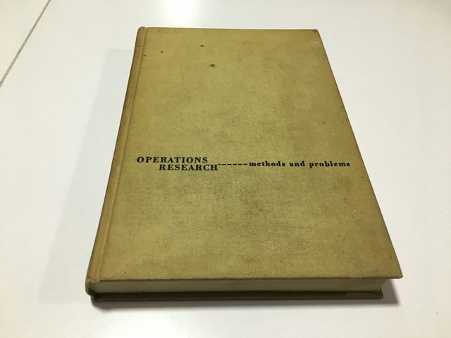 OPERATIONS RESEARCH methods and problems Sasien/Yaspan