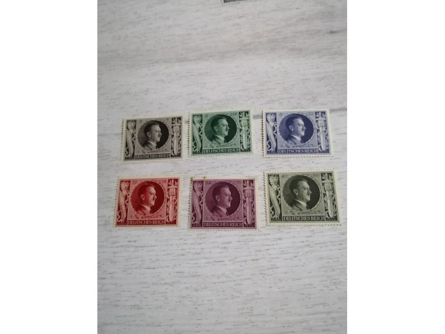 Poštanske marke - Hitler Deutsches Reich - 6 k (serija)