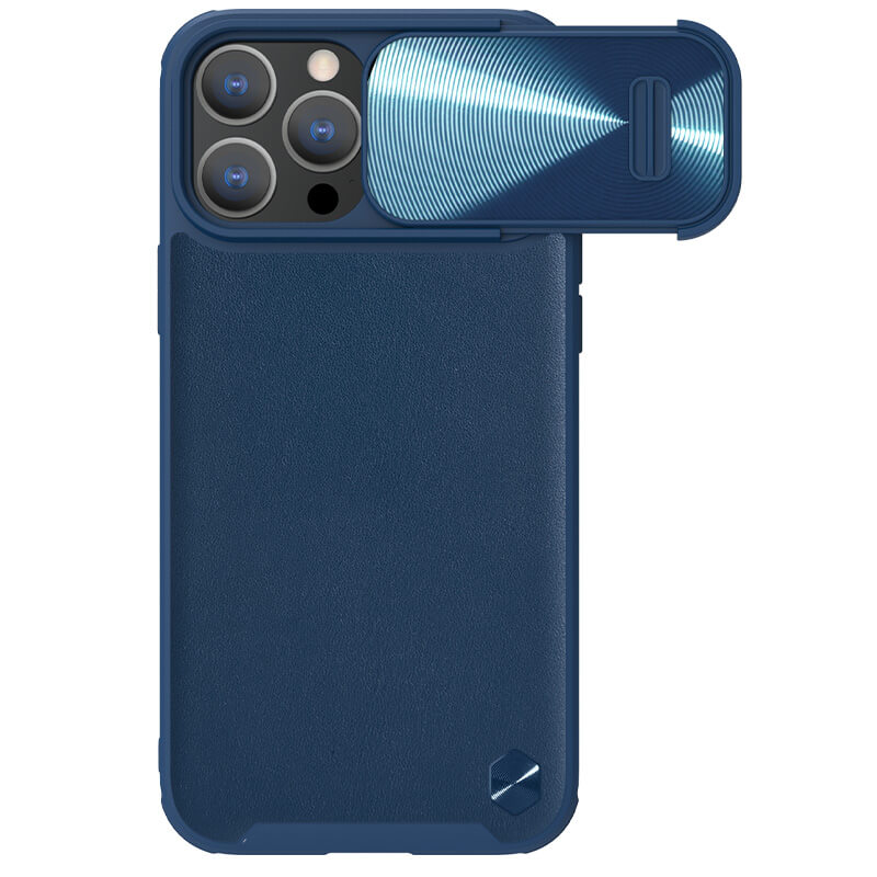 Maska(futrola) Nillkin CamShield Leather S za iPhone 14 Pro 6.1 plava