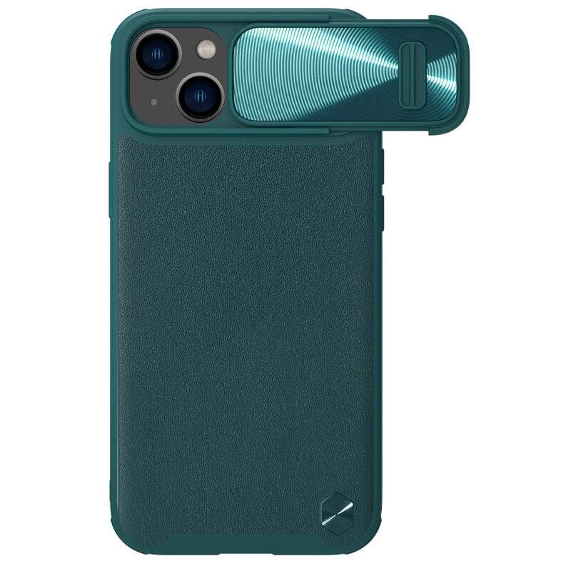 Maska(futrola) Nillkin CamShield Leather S za iPhone 14 Plus 6.7 zelena