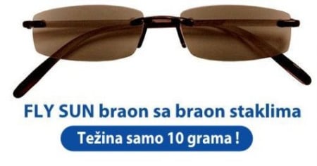 Prontoleggo naočare za sunce sa dioptrijom Fly Sun (crne sa sivim staklima +3.50 , braon sa braon staklima+3.00, +3.