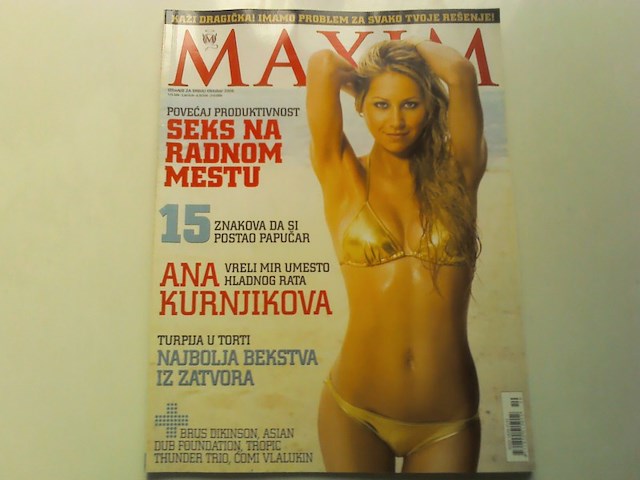 Časopis MAXIM br. 42, oktobar 2008.