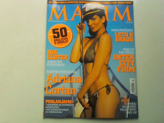 Časopis MAXIM br. 50, jul/avgust 2009.