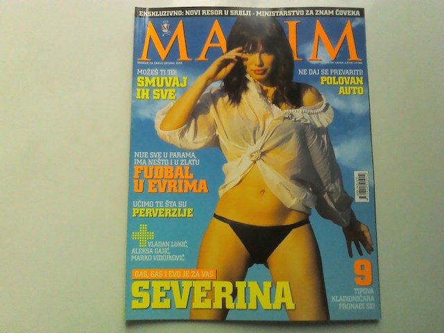 Časopis MAXIM br. 52, oktobar 2009.