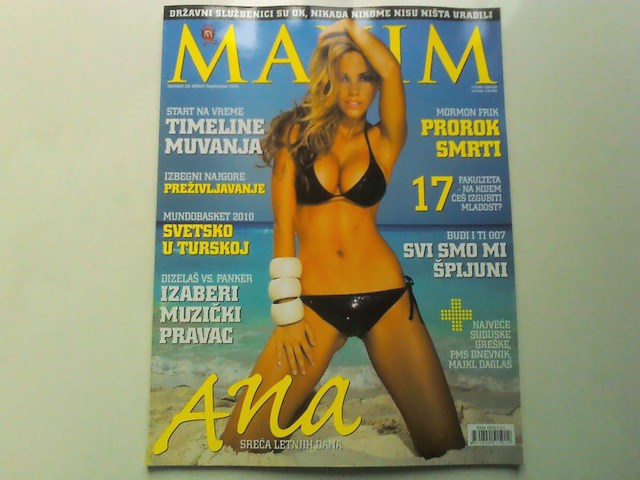 Časopis MAXIM br. 61, septembar 2010.