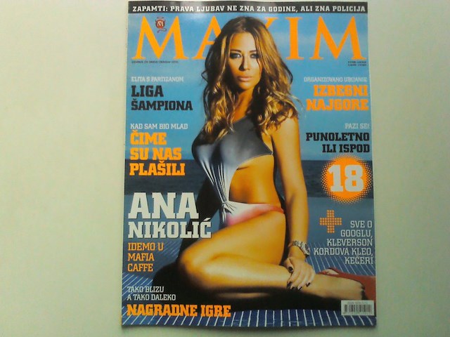 Časopis MAXIM br. 62, oktobar 2010.