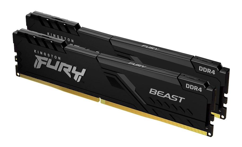 Kingston 32GB (2x16GB) DDR4 3200MHz Fury Beast (KF432C16BBK2/32) memorija za desktop