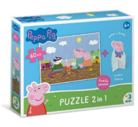 Dodo puzzle peppa prase sa figurom, drugari ( A066188 )