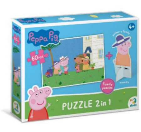 Dodo puzzle peppa prase sa figurom, dan u prirodi ( A066187 )