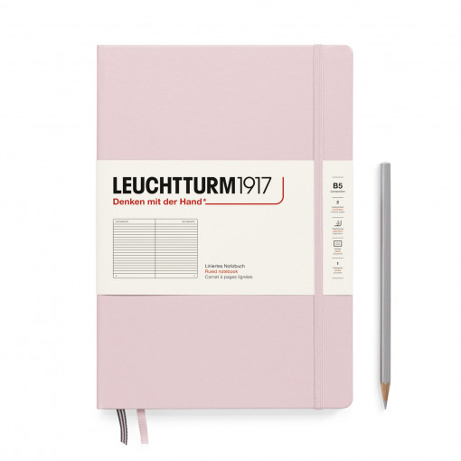 Notebook Hardcover composition (B5), 219 Numbered pages, Ruled, Powder